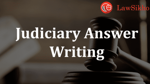 Judiciary Answer Writing
